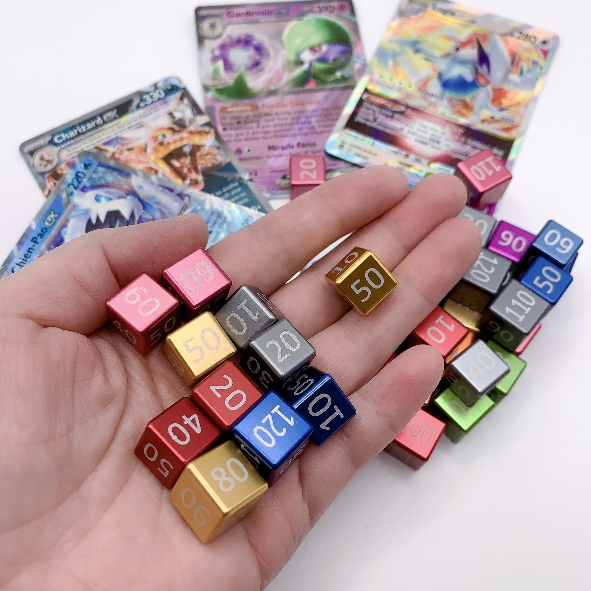 Metal Damage Counter Marker Dice Classic Numeric Damage Counter Set ...